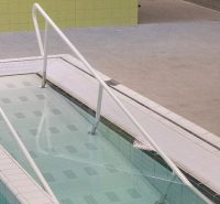 Pool ramp is the best way to enter the therapy pool. Read more.