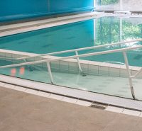 Pool ramp is the best way to enter the therapy pool. Read more.