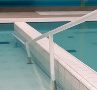 Pool ramp is the best way to enter the therapy pool. Read more.